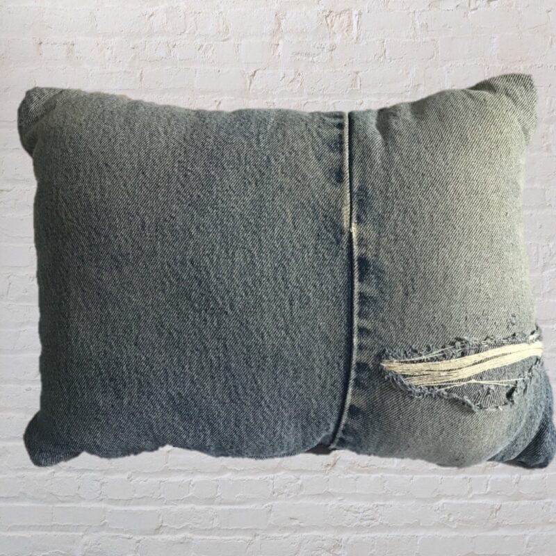 Retro Denim Vintage Pillow | Levi's 501 Jeans Cushion
